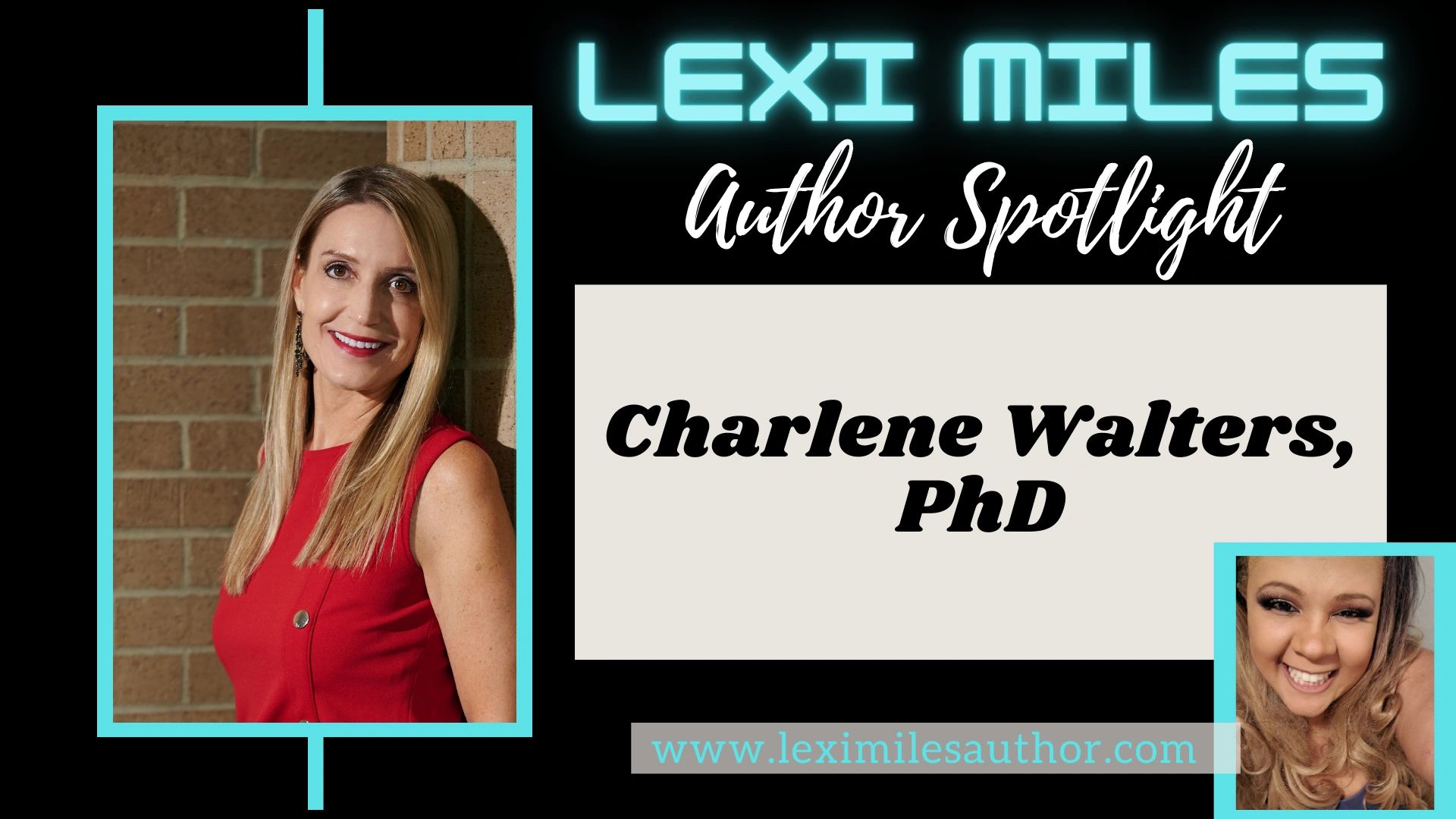 Author Spotlight: Charlene Walters PhD Author Spotlight: Charlene Walters PhD